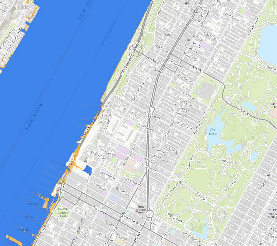 NYC Sea Level Map: State Adopts Official Climate-Change Predictions ...