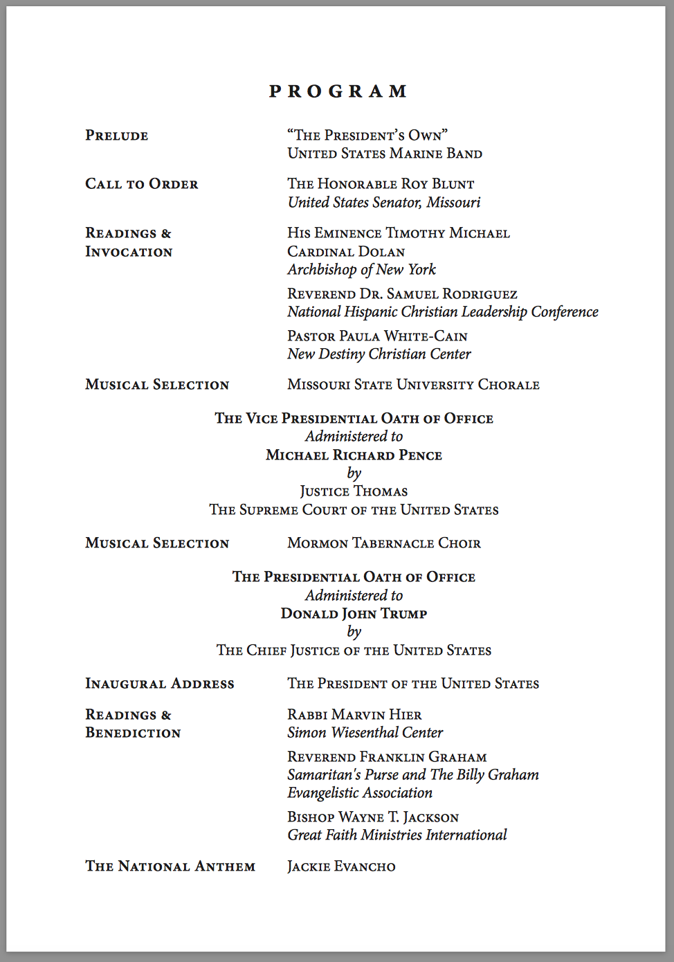 What Time Is The Presidential Inauguration? Full Guide And Schedule ...