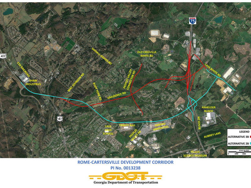 GDOT Presents Alternate Rome-Cartersville Development Route ...
