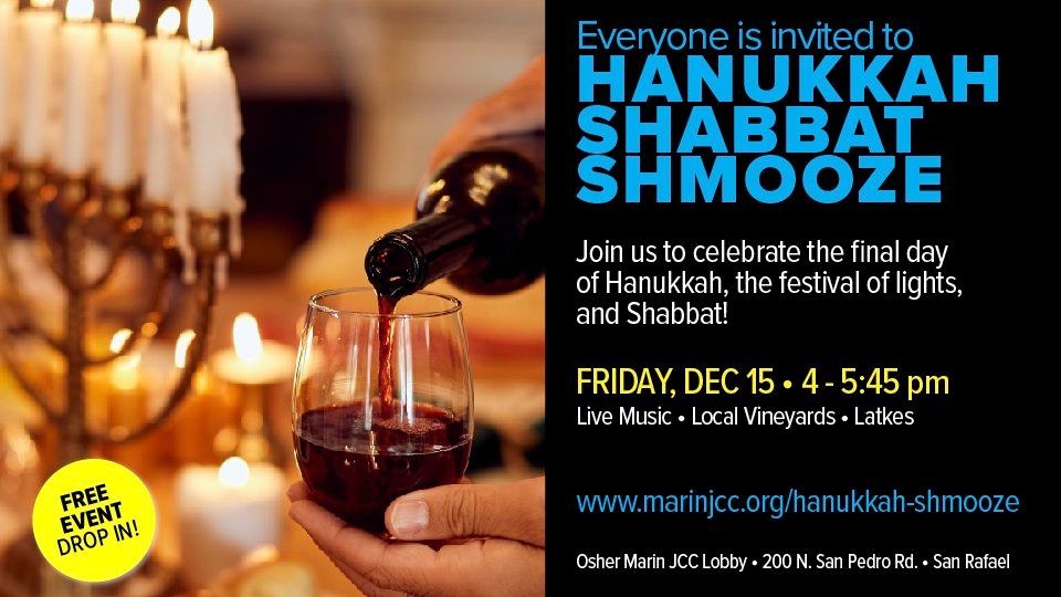 Dec 15 | Hanukkah 'Shabbat Shmooze' Celebration & Menorah Lighting 2023 ...