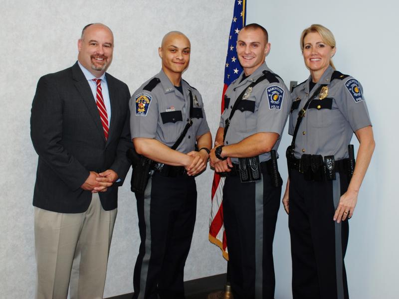 Manchester Police Swear In 2 New Patrolmen | Manchester, NJ Patch