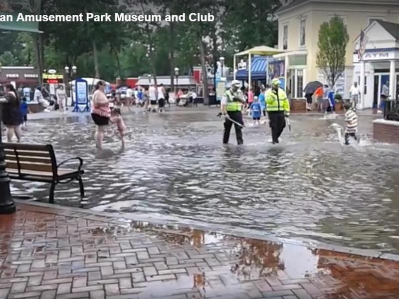 Heavy Rains Briefly Flood Six Flags Great Adventure [VIDEOS] | Brick ...