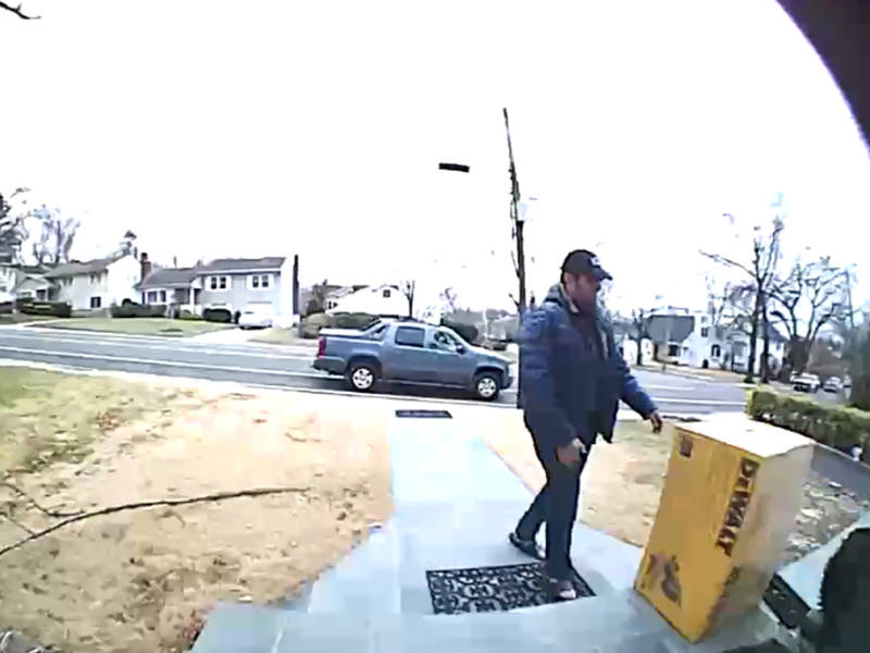 Porch Bandit Caught On Camera In Great Neck | Great Neck, NY Patch