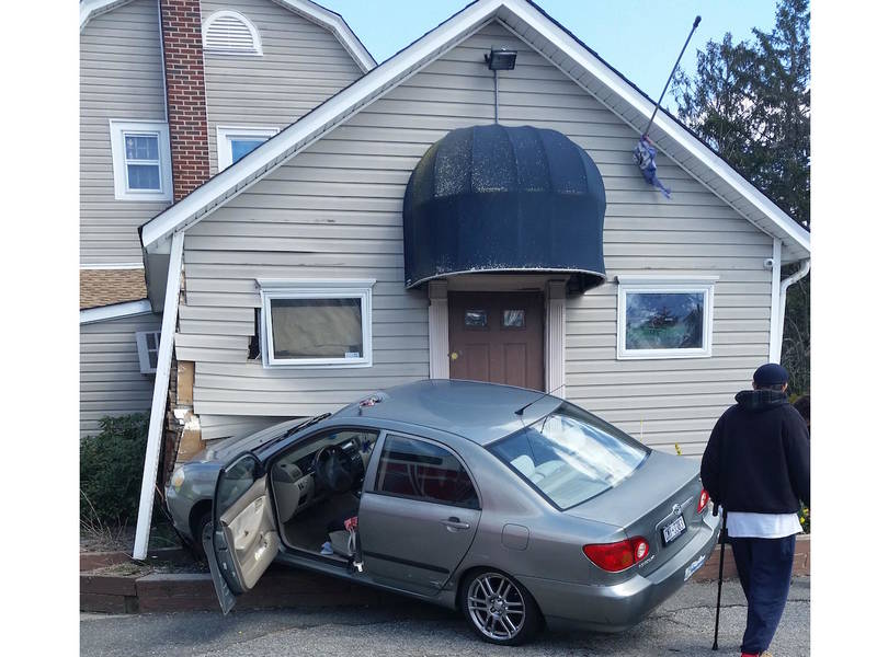 Car Crashes Into Huntington Station Building | Huntington, NY Patch