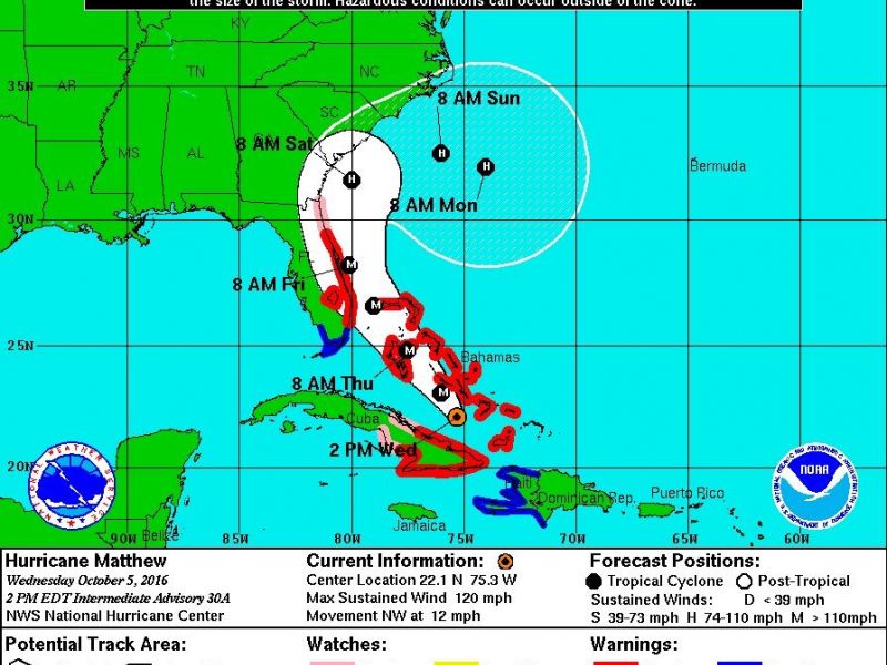 Mandatory South Carolina Evacuations For Hurricane Matthew Begin ...