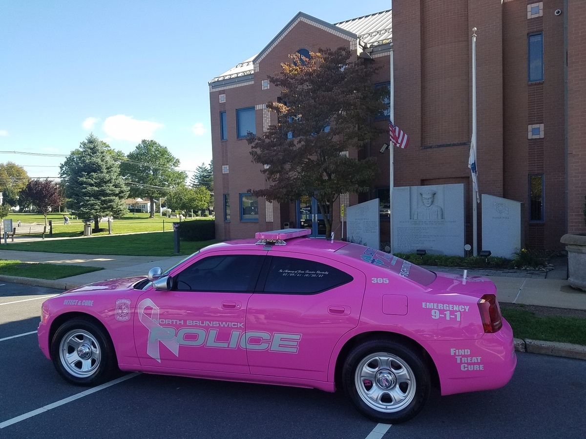 North Brunswick's Pink Police Car For Breast Cancer Awareness | South ...