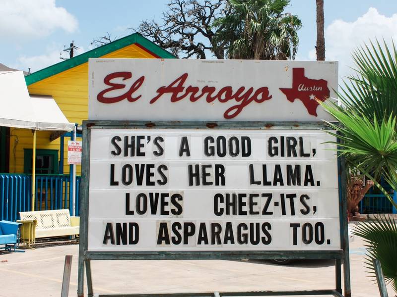 Famed 'El Arroyo' Austin Restaurant Signs Collected In Book Form ...