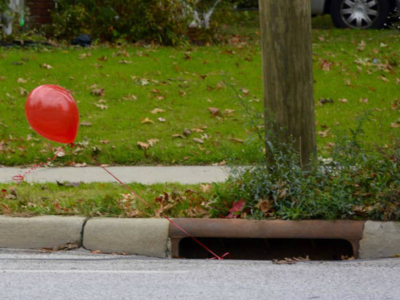 'It'-Inspired Red Balloons Tied To Ohio Town's Sewer Grates | Lakewood ...