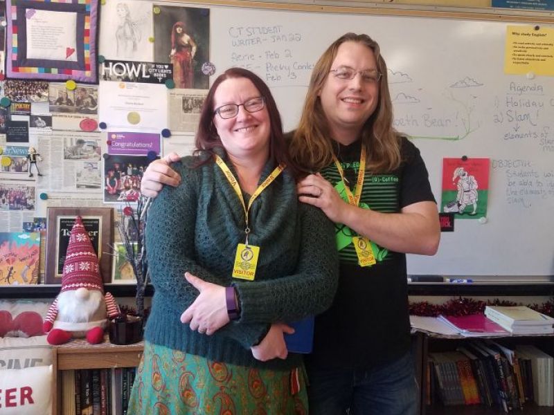 Author and Graduate Elizabeth Bear Visitis Rockville High School ...