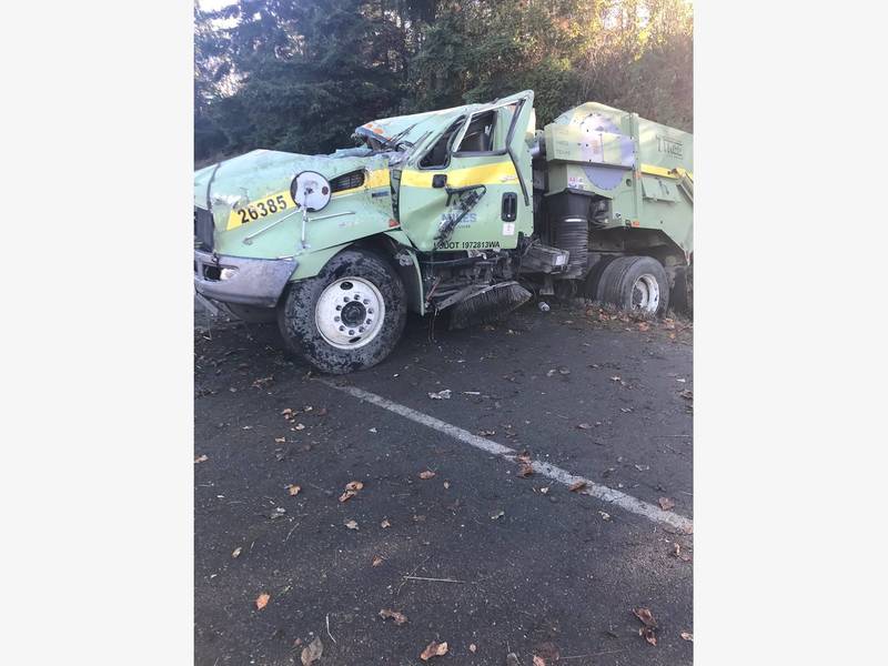 Street Sweeper Crash Blocking SR 161 Ramp In Puyallup | Puyallup, WA Patch