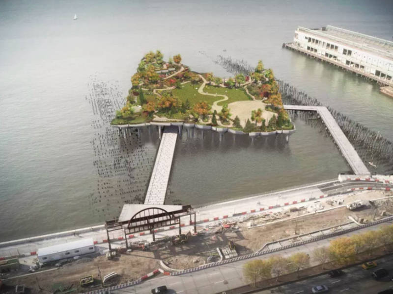 Construction Begins On New Floating Park In NYC | Chelsea, NY Patch
