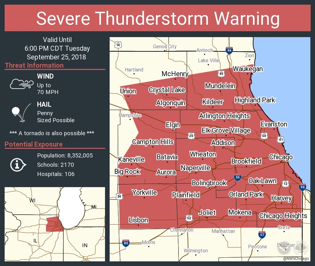 80 MPH Winds Reported, Storm Warnings For Northern IL | Lemont, IL Patch
