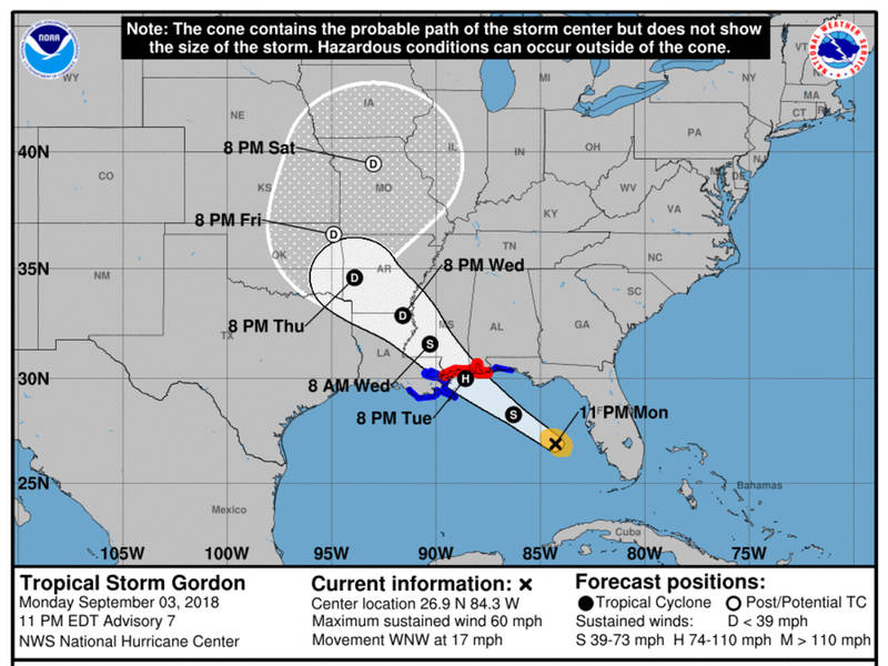Tropical Storm Gordon Moves Away From Florida | Sarasota, FL Patch