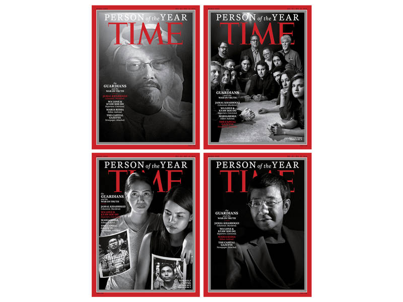 Time Magazine Person Of The Year 2018: The Guardians, Four Covers ...