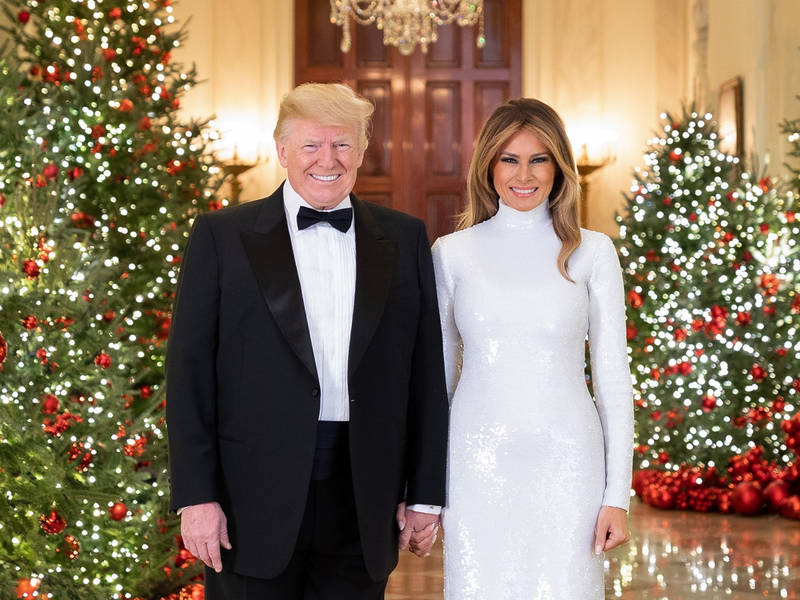 White House Unveils The Trump 2018 Official Christmas Portrait | White ...