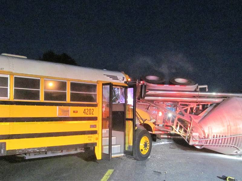 Crash Involving School Bus, Semi-Truck Injures 8-Year-Old Student ...