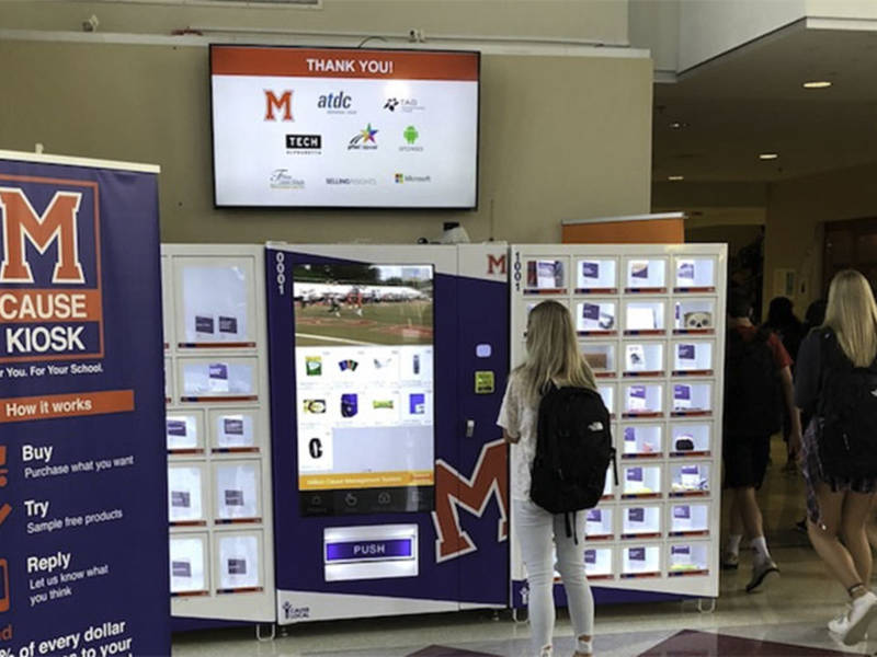 Kiosk Allows Students To Donate To School Clubs | Alpharetta, GA Patch
