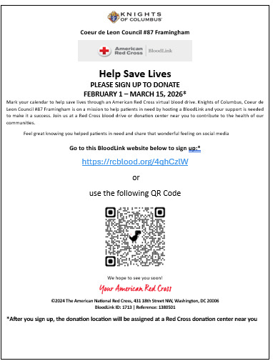 Feb 1 | Red Cross Blood Drive | Framingham, MA Patch