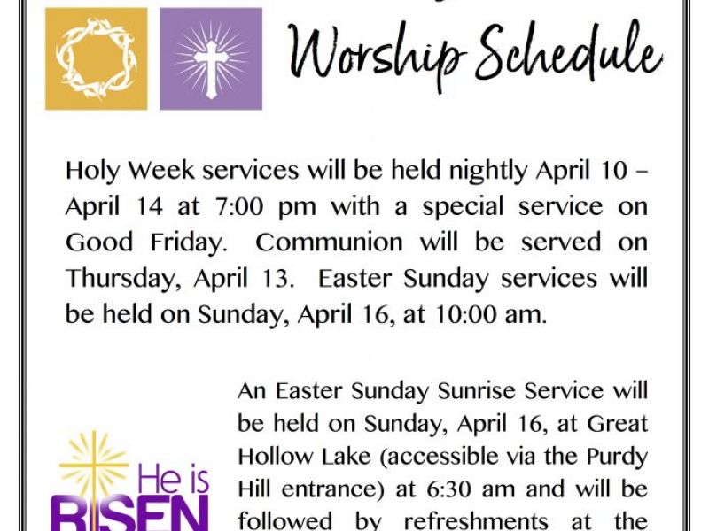 United Methodist Church of Monroe Holy Week Services | Monroe, CT Patch